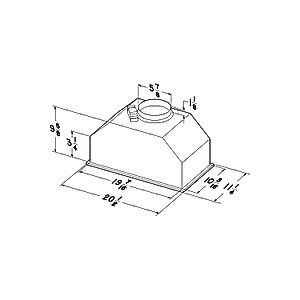 Broan Power Pack Range Hood PM390 20-1/2" Silver