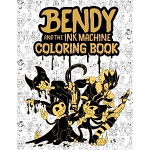Bendỵ and The Ịnk Machịne Coloring Book: Encourage Creativity for Kids & Adults with One Sided Drawing Pages Of Characters and Iconic Scenes