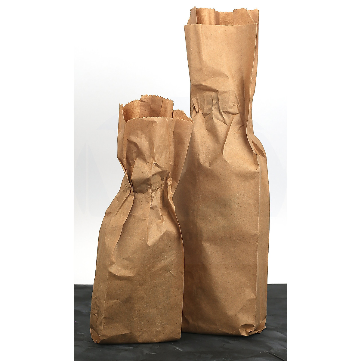 Quart Size Kraft Paper Bags Great Used as a Wine Bag or For Freshly Baked Goods 4 1/2"W x 2 1/2"G x 16"H By MT Products (50 Pieces)
