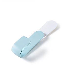 OLISHI Universal Pot Lid Organizer for Cabinet - 2 Pack Adjustable Pan Lids Organizers Inside Cabinet Door Wall Mount Pots Top Storage Organizer Rack Holder for Kitchen Blue