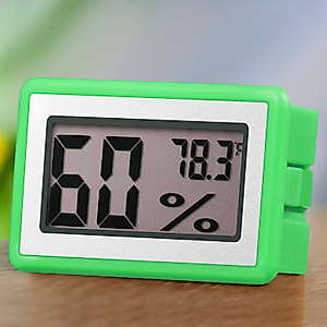24 Pcs Temperature Humidity Meters Electronic Gauge Indoor Thermometer Hygrometer Small Humidity Meter Monitor Digital Hygrometer Mini LCD Display Fahrenheit for Garden, Fridge, Cellar, Closet
