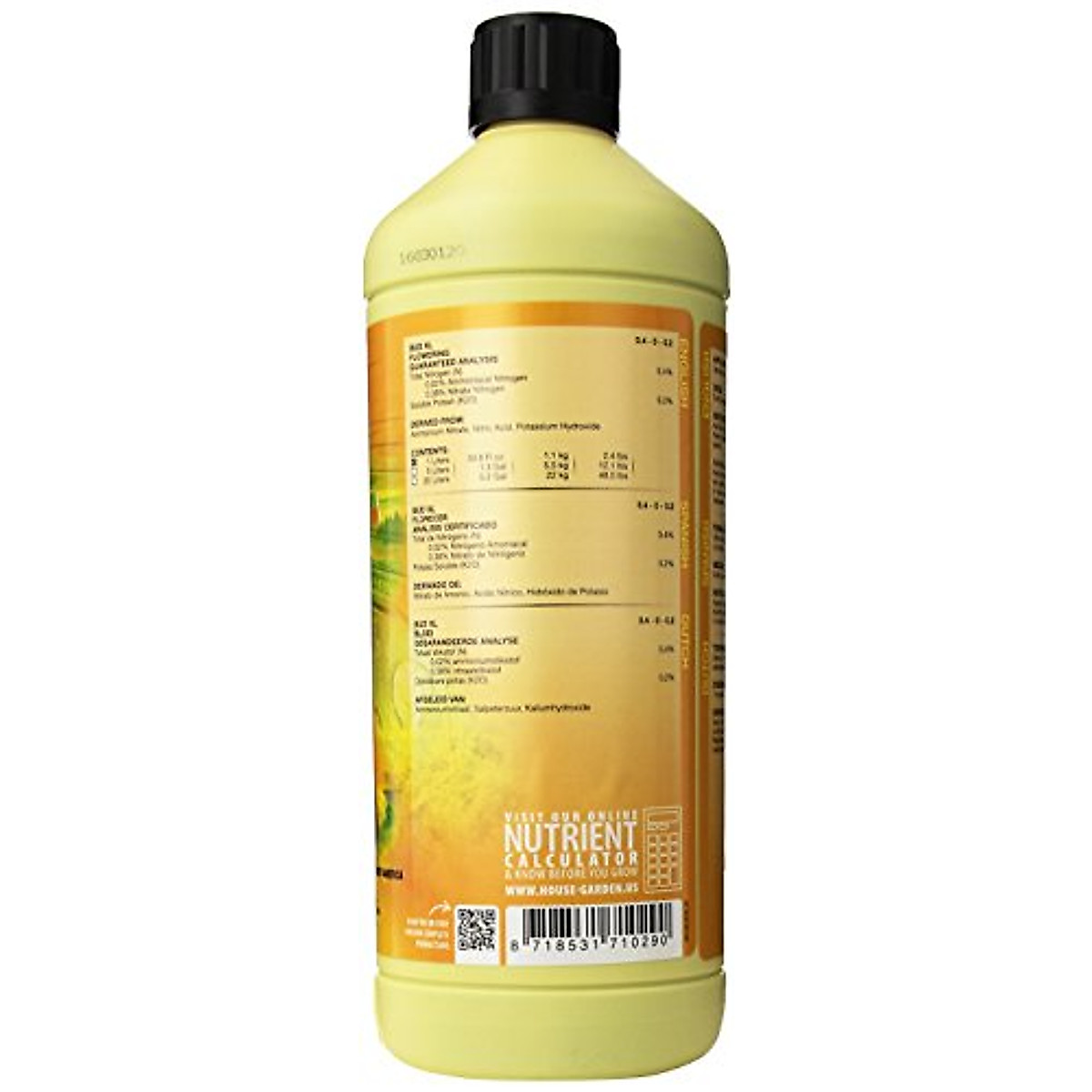 House & Garden HGC749630 Bud-XL Hydroponic Nutrient Fertilizer, 1 L