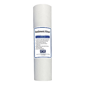 6-Pack Replacement for Watts VIH34APC Polypropylene Sediment Filter - Universal 10-inch 5-Micron Cartridge Compatible with WATTS PREMIER 500223 WH LD WHOLE HOUSE FILTER by IPW Industries Inc