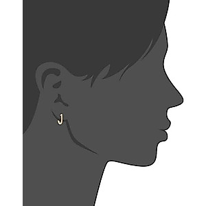 DISENO Huggie Hoop Earrings in 18K Yellow Gold over Silver with 0.04 ct Natural Diamonds (F-G Color, SI1-SI2 Clarity) - Fine Jewelry For Women