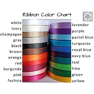 Personalized Ribbons for Bridal Shower Wedding Party Favors or Baby Showers, Fully Assembled - Custom Made Pack of 25