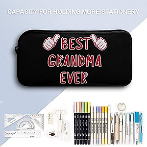 Best Grandma Ever Pencil Case Stationery Pen Pouch Portable Makeup Storage Bag Organizer Gift