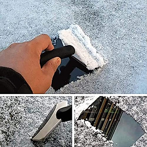 xiaocai Ice Scraper for Cars, 4PCS Snow Remover Ice Shovel Winter Car Mini Snow Removal Assistant Cleaning Car Windshield and Windows