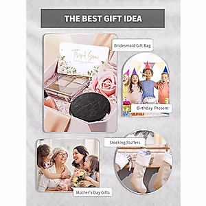 Getinbulk Compact Magnifying Mirror Bulk, Set of 12 Round Double-Sided 1X/10X Magnification PU Leather 2.8"(White)