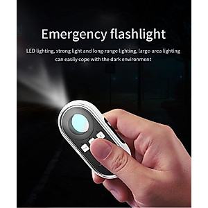 OLYAXEN Anti Hidden Camera Detector Spy Camera Finder Personal Emergency Safe Sound Alarm with Mini LED Flashlight Pocket Sized Camera Finder Locates Hidden Camera Quickly and Instantly