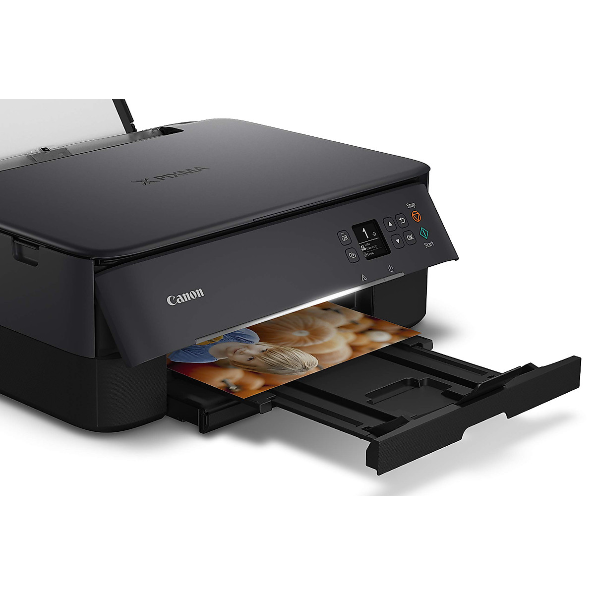 Canon TS5320 All in One Wireless Printer, Scanner, Copier with AirPrint, Black, Amazon Dash Replenishment Ready