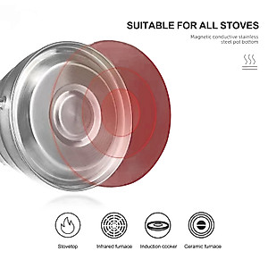 MAXCOOK Tea Kettle Gooseneck Pour Over Coffee Kettle, 304 Stainless Steel Kettle with Thermometer for Exact Temperature, Precision Pour Drip Spout, Compatible with all Stovetops 1L/34oz