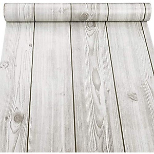 Walldecor1 Wood Grain Contact Paper Self Adhesive Peel and Stick Film for Cabinets Shelves Drawers Faux Maple Wood Textured Shelf Paper Sticker Covering 16 x 78.7 Inches