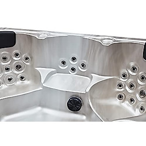 Luxury Spas Versalles 7 Person Hot Tub in Cloud Gray with Bluetooth