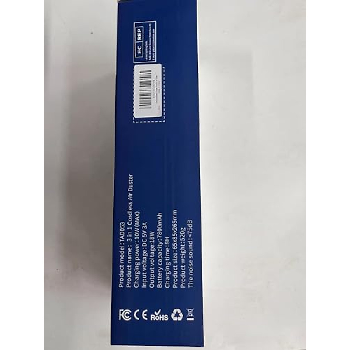 ATEngeus Compressed Air Duster & Vacuum, 77000 RPM Cordless Air Duster, 3 in1 Air Blower, Detachable Battery, Replaces for Air Cans, Keyboard Cleaner, Vacuum Cleaner for pc