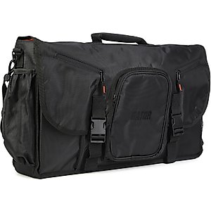 Gator Cases Club Series DJ Controller Messenger Bag with Bright Orange Interior; Fits Large Controllers - 25" (G-CLUB CONTROL 25)