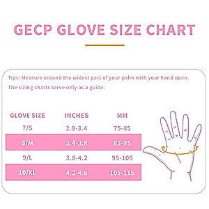 GECP Gardening Gloves for Women, Breathable Rubber Coated, 12 Pairs Floral Yard Garden Work Gloves Pink Small