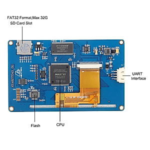 Ferwooh Nextion 3.5'' Display NX4832T035 Resistive Touch Screen + 4.3" NX4832T043 HMI TFT LCD Module