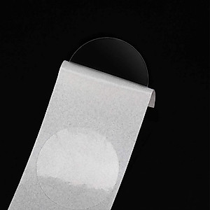 Everlasting Star 1 inch Clear Wafer Seals, 500pcs/Roll, Non-Perforated for Envelopes, Box, Gift Packaging (1 Inch)