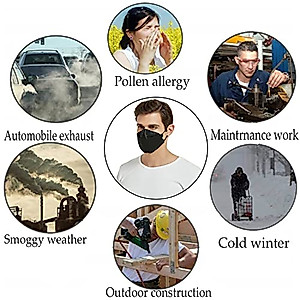 MFIIDEN KF94 Black Face_Masks,Individually Packaged, 4 Layer 3D Fish Type KF94 Màsk for Adult