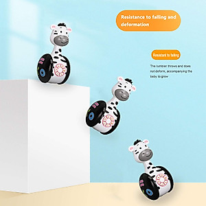 Early Education Music Toy,Baby Toy Toddler Toys,Music Story Book Toy,Roly-Poly Rattles Toys with Lights, Sounds and Music Cute Rattles Ring Bell Toys for 6 + Months Story Machine Infants Baby Tumbler