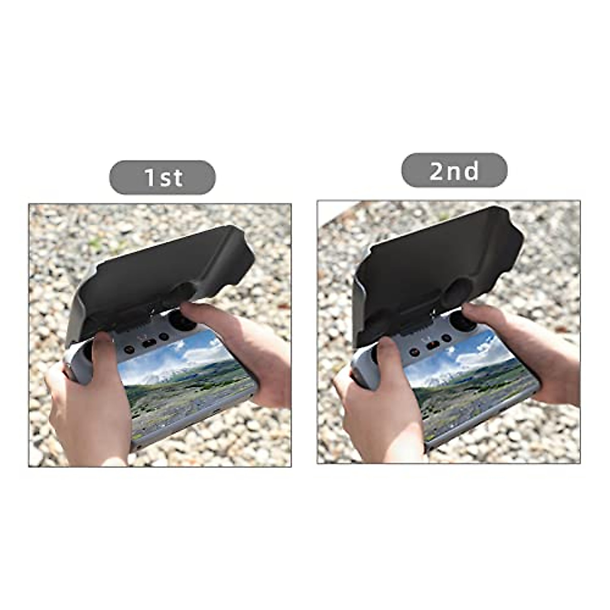 2 in 1 Controller Protector Sun Hood Cover for Mini 3 / Mini 3 Pro DJI RC Remote Control Accessories