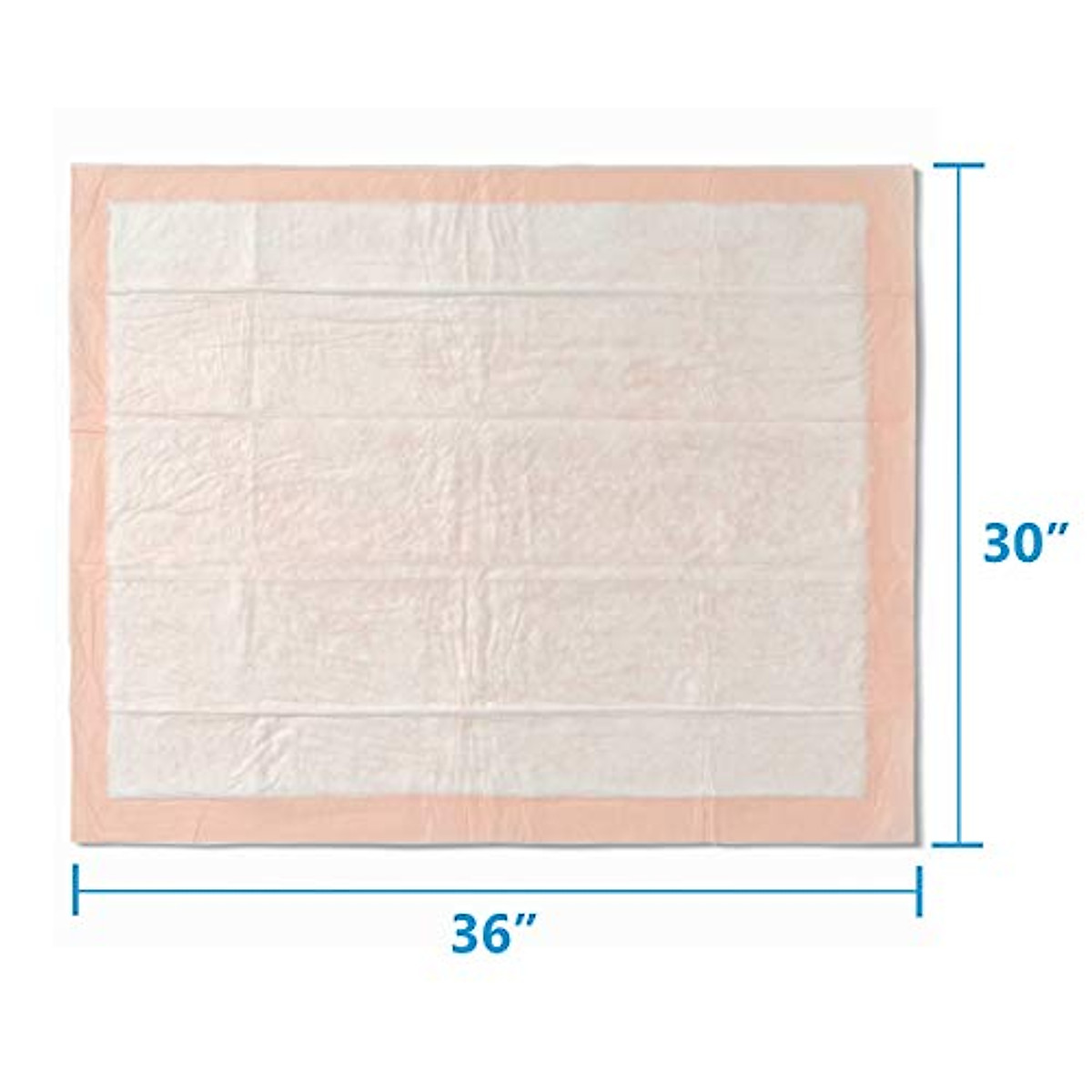 FitRight Heavy Absorbency Disposable Underpads, Super Absorbent Polymer and Fluff Core, 30" x 36", 100 Count