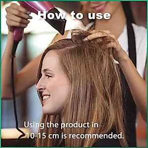 2PCS YAFIYGI Hair Dryer Attachment Universal Plastic Blower Nozzle Replace The Styling Professional Salon Hairdressing Tool of Blow Flat Hair Salon Only for Outer Diameter 4.2cm to 4.6cm