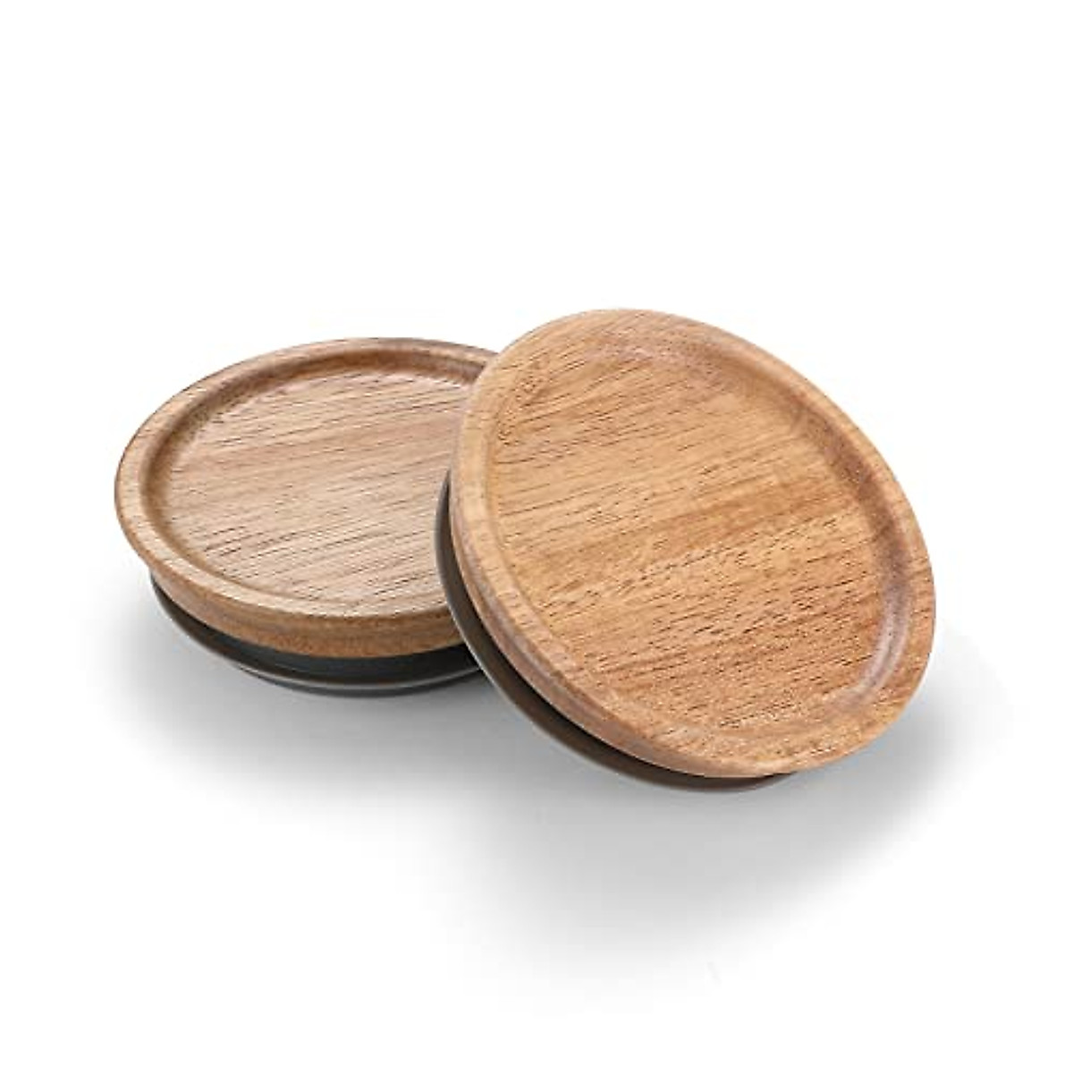 6 Pack Regular Mouth Wooden Storage Lids Set,Wooden Lids for Ball,Kerr Jars,Food Grade Material,100% Fit & Airtight for Regular Mouth Jars