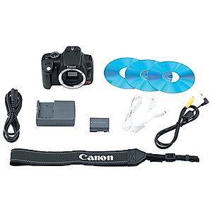 Canon Digital Rebel XT DSLR Camera with EF-S 18-55mm f3.5-5.6 Lens (Black) (OLD MODEL)
