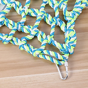 UEETEK Rat Ferret Climbing Rope Net Pet Bed Small Animal Activity Toy for Hamster Parrot