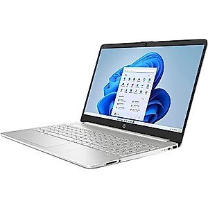 HP Newest Notebook, 15.6" HD Screen Laptop, Intel Core i3-1115G4 (up to 4.1 GHz with Intel Turbo Boost), 12GB DDR4 RAM, 256GB SSD, Webcam, HDMI, Wi-Fi, Windows 11 Home, Natural Silver.W/ELMTech