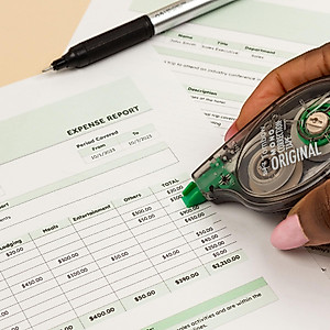 Tombow 68627 MONO Correction Tape, Non-Refillable, 1/6" x 394", White Tape (Pack of 2)