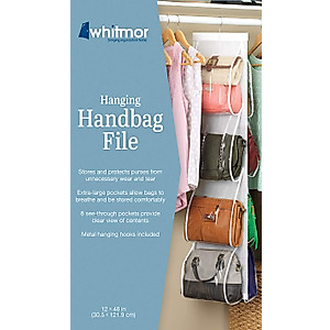 Whitmor Handbag File, Clear