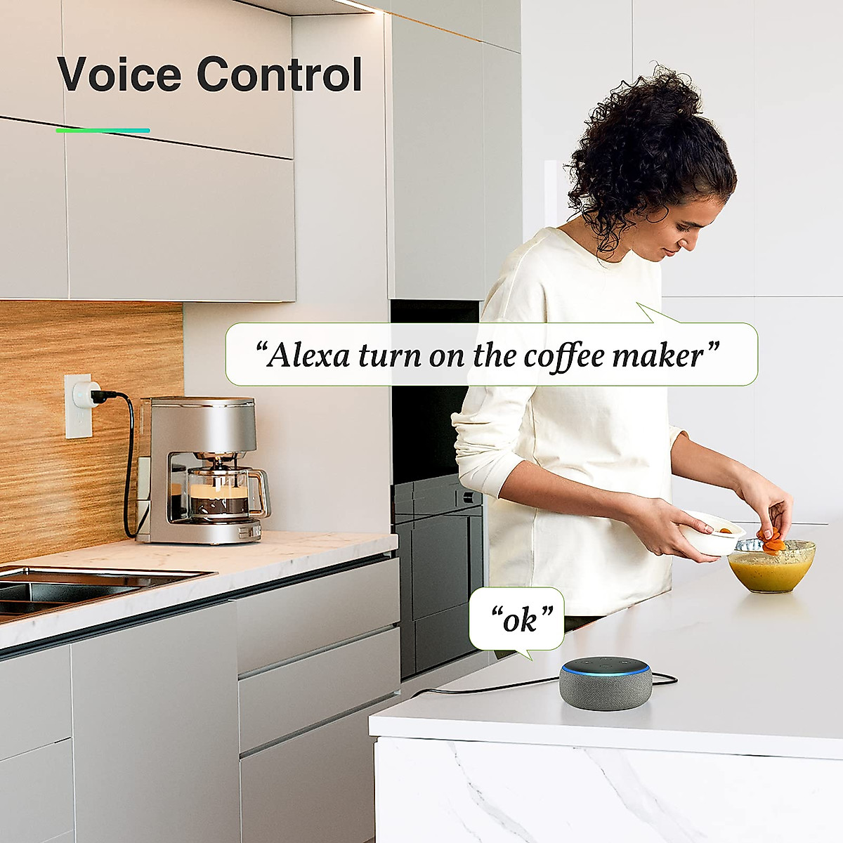 Beantech Smart Plug, WiFi Outlet Socket Compatible with Alexa Google Home, No Hub Required Surge Protection Plug, ETL Certified FCC Listed 120V 10A 2.4 GHz Wi-Fi Smart Outlet with Timer, 4 Pack