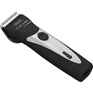 Wahl Professional Animal Chromado Lithium Pet, Dog, Cat & Horse Corded/Cordless Clipper Kit (#41871-0434) - Dog, Cat & Horse Grooming Supplies - Cord/Cordless - Pet Clippers - Black & Silver