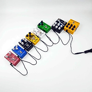 pigtone 1 to 8 Way Daisy Chain Cable Guitar Effect Pedal Power Supply Splitter Cable Adapter Power Cable Black