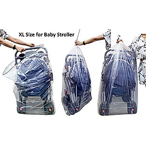 4 pieces of Dust Cover Big Plastic Drawstring Bags Multi-Purpose for Storage and Keeping Luggage, Big Dolls, Blankets, Pillows, Suitcase Good for Household Organizing Reusable (XL (85x125 cm))