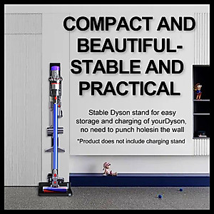 Vacuum Stand for Dyson,Compatible with Dyson V6 V7 V8 V10 V11 V12 V15 SV18 SV21 Cordless Vacuum Cleaners, with 6-8 Accessories Storage Space