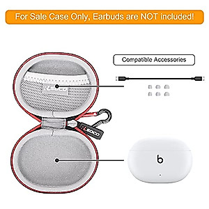 RLSOCO Case for Beats Studio Buds True Wireless Noise Cancelling Earbuds (Black)