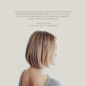 Kristin Ess Hair Fragrance Free Dry Shampoo Powder Spray for Oily Hair - Absorbs Oil, Style Extending Dry Shampoo for Men and Women, Easily Blended, Lightweight Formula, Vegan, 1.3 oz (Pack of 2)