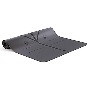 Liforme Gratitude Yoga Mat – Free Yoga Bag Included - Patented Alignment System, Warrior-like Grip, Non-slip, Eco-friendly, Sweat-Resistant, Long, Wide, 4.2mm thick mat for comfort