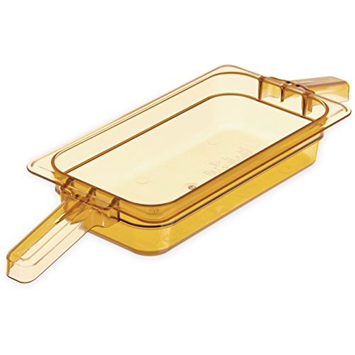 Carlisle FoodService Products 30860HH13 StorPlus High Heat Food Pan With 2 Handles, 2.5" Deep, Third Size, Amber, 1/3 Size (Pack of 6)