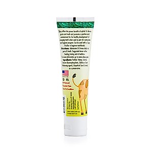 Spry All Natural Kids Fluoride Free Toothpaste Tooth Gel with Xylitol, Age 3 Months and Up Kids Toothpaste, Original, Bubblegum, Strawberry Banana, 2 Fl Oz (Pack of 3)