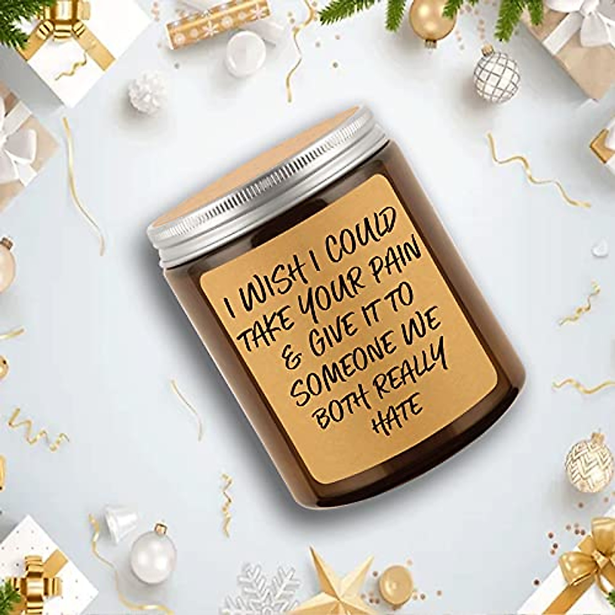 HUTYRT Lavender Scented Candles - Get Well Soon Gifts for Women - After Surgery Gifts for Women - Feel Better, Grieving, Condolences, Divorce, Sorry for Your Loss, Cancer Gifts for Women, Her, Friends