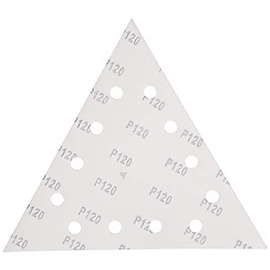 WEN 6377SP120 120-Grit Hook & Loop 11-1/4-Inch Triangle Drywall Sander Sandpaper, 10 Pack