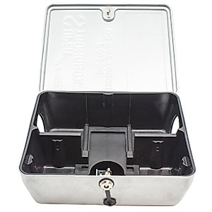 JT Eaton 912 Super Strongbox Galvanized Steel Tamper-Resistant Bait Station - Durable, Secure, and Versatile