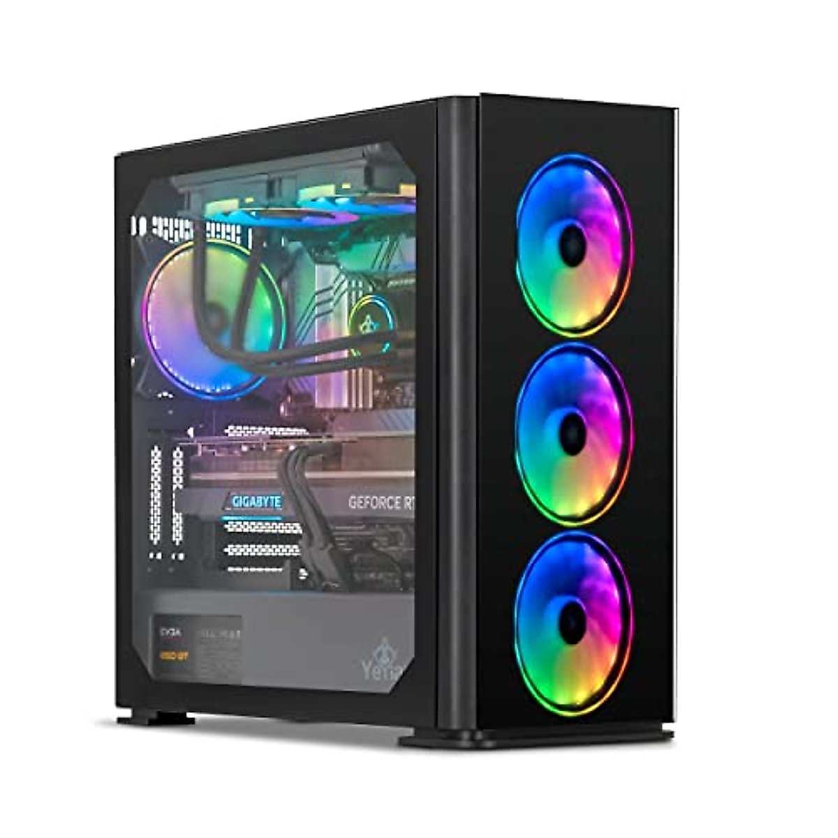 YEYIAN Yari AIO Cooled Gaming Desktop - Ryzen 7 7700X 5.40 GHz, 16GB DDR5 5600MHz RAM, 1TB NVMe SSD, NVIDIA GeForce RTX 4070 12 GB GDDR6X Graphics, VR Ready, USB-C, Windows 11 Home