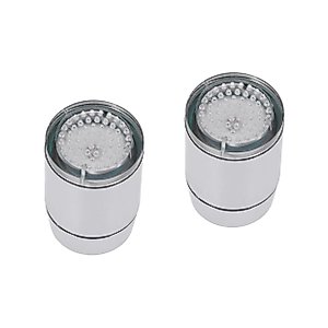 OSALADI 2pcs 7 Jump Change Tap Led Color Sink Faucet Kitchen Water Faucet Hot Cold Bath Faucets Bathroom Faucets Water Power Bathroom Sink Faucet 7-Color Tap Basin Faucet Light