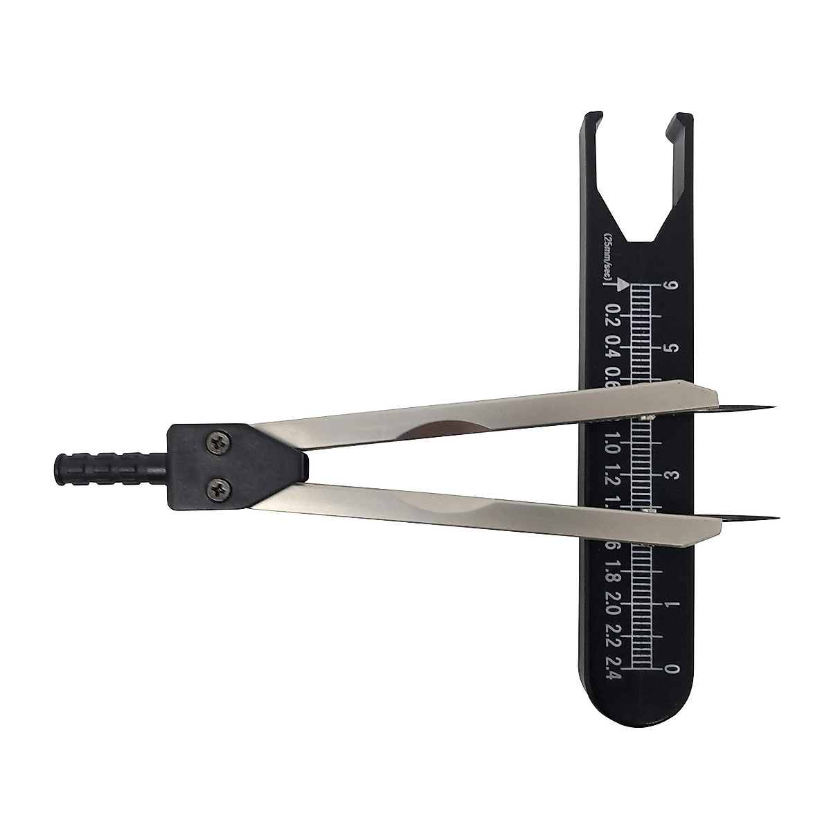 Electrocardiogram Caliper Black Calipers Electrocardiogram Divider for Nursing (Black)