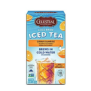Celestial Seasonings Cold Brew Citrus Sunrise, 18 Count